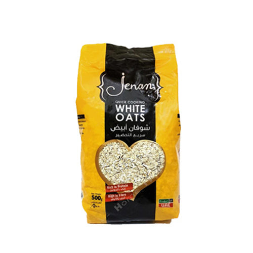 JENAM WHITE OATS 500GM POUCH