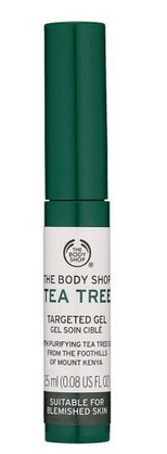 The Body Shop Tea Tree Targeted Gel, Suitable for Blemish Skin, 2.5ml