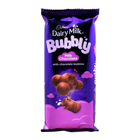 Cadbury Dairy Milk Bubbly Milk Chocolate, 87g,