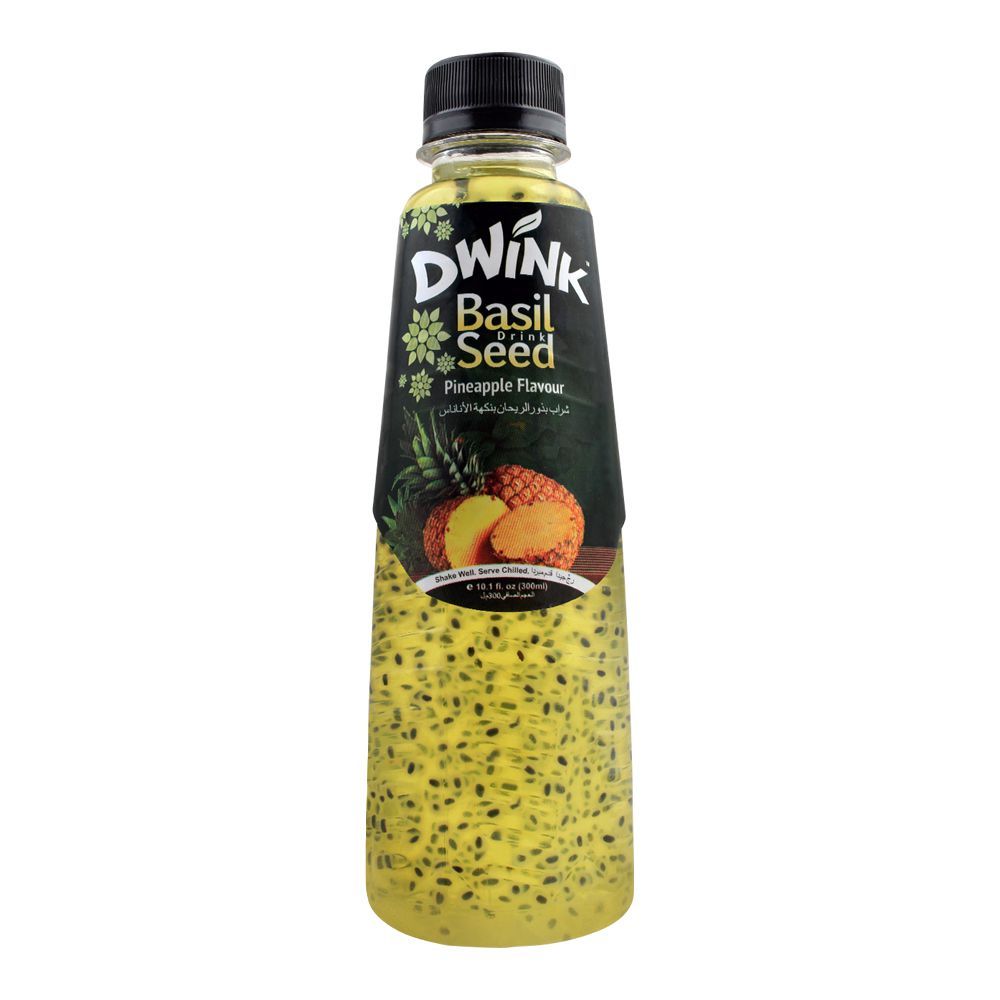 Dwink Basil Seed Drink Pineapple Flavor, 290ml