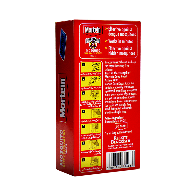 Pack of 30 Mortein Deep Reach Action Mats