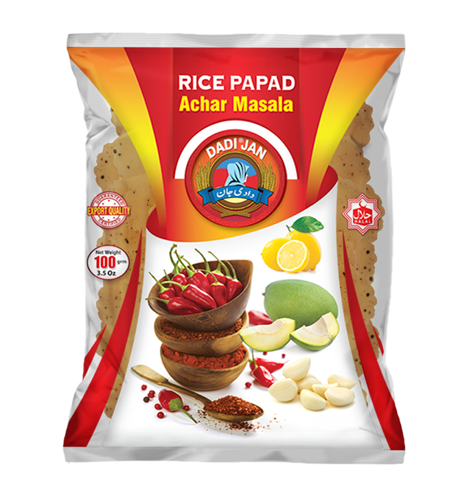 Dadi Jan Rice Papad Achar Masala Papad 200gm