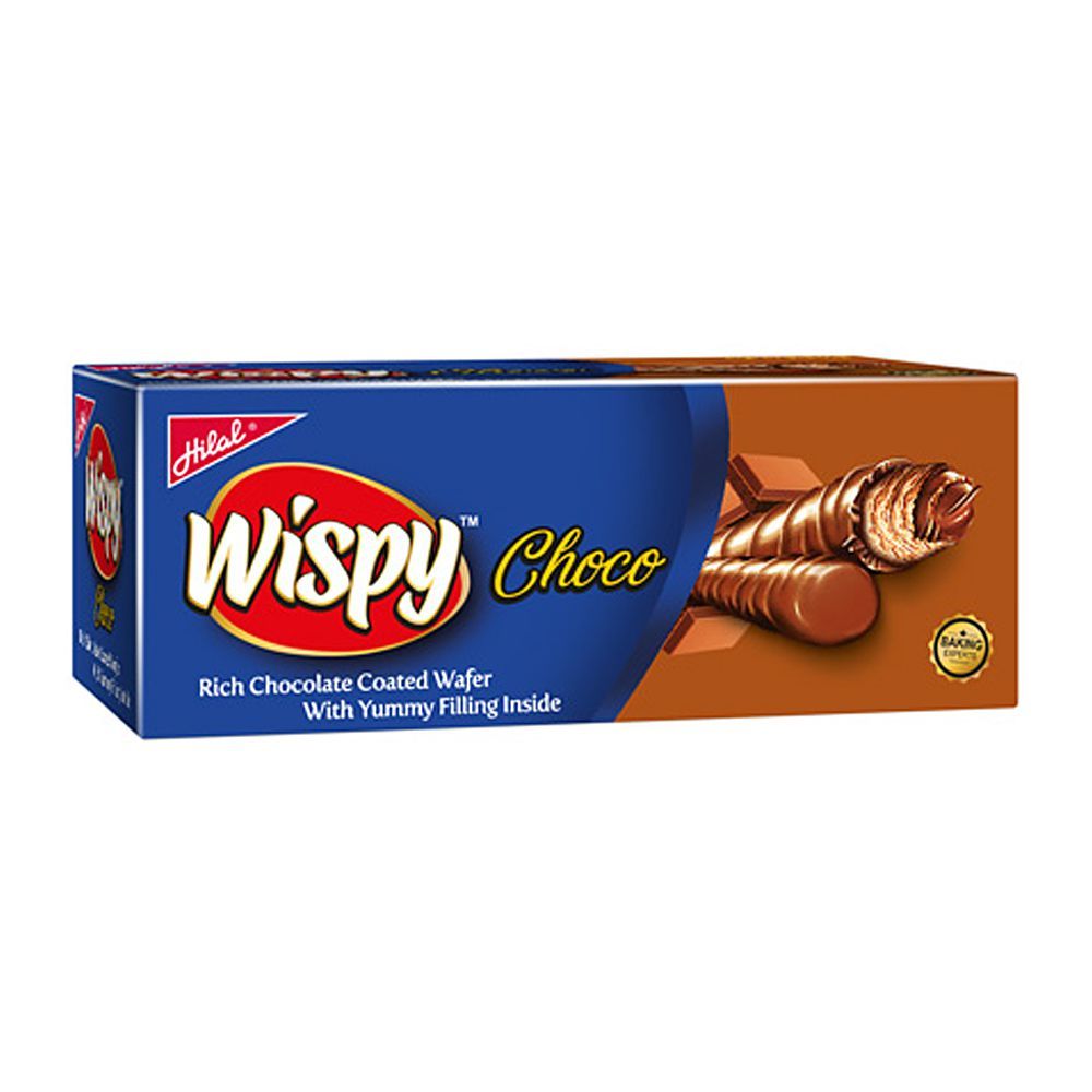 Hilal Wispy Choco Coated Wafer, 12 Packs, 18g